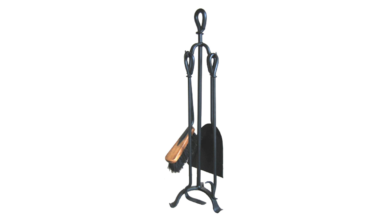 Latest Buys Log Roller Wide Shovel Rake Brush Fire Tool Set with Stand ...