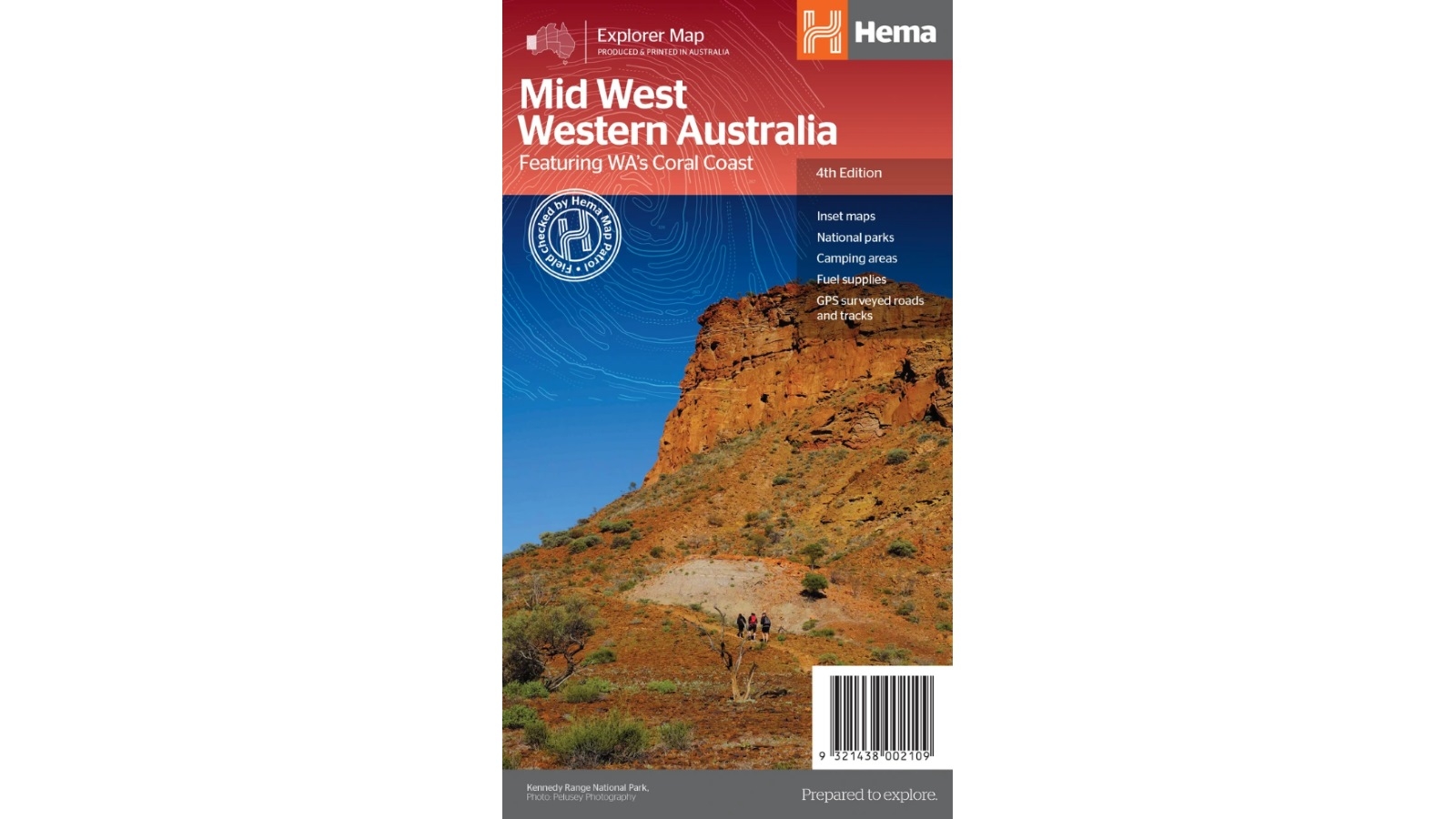 Hema Maps Mid West Western Australia Map - Folded | Harvey Norman