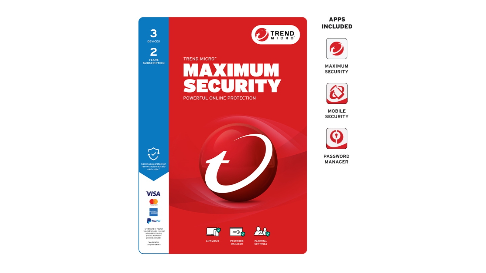 Trend Micro Maximum Security - 2 Years for 3 Devices | Harvey Norman