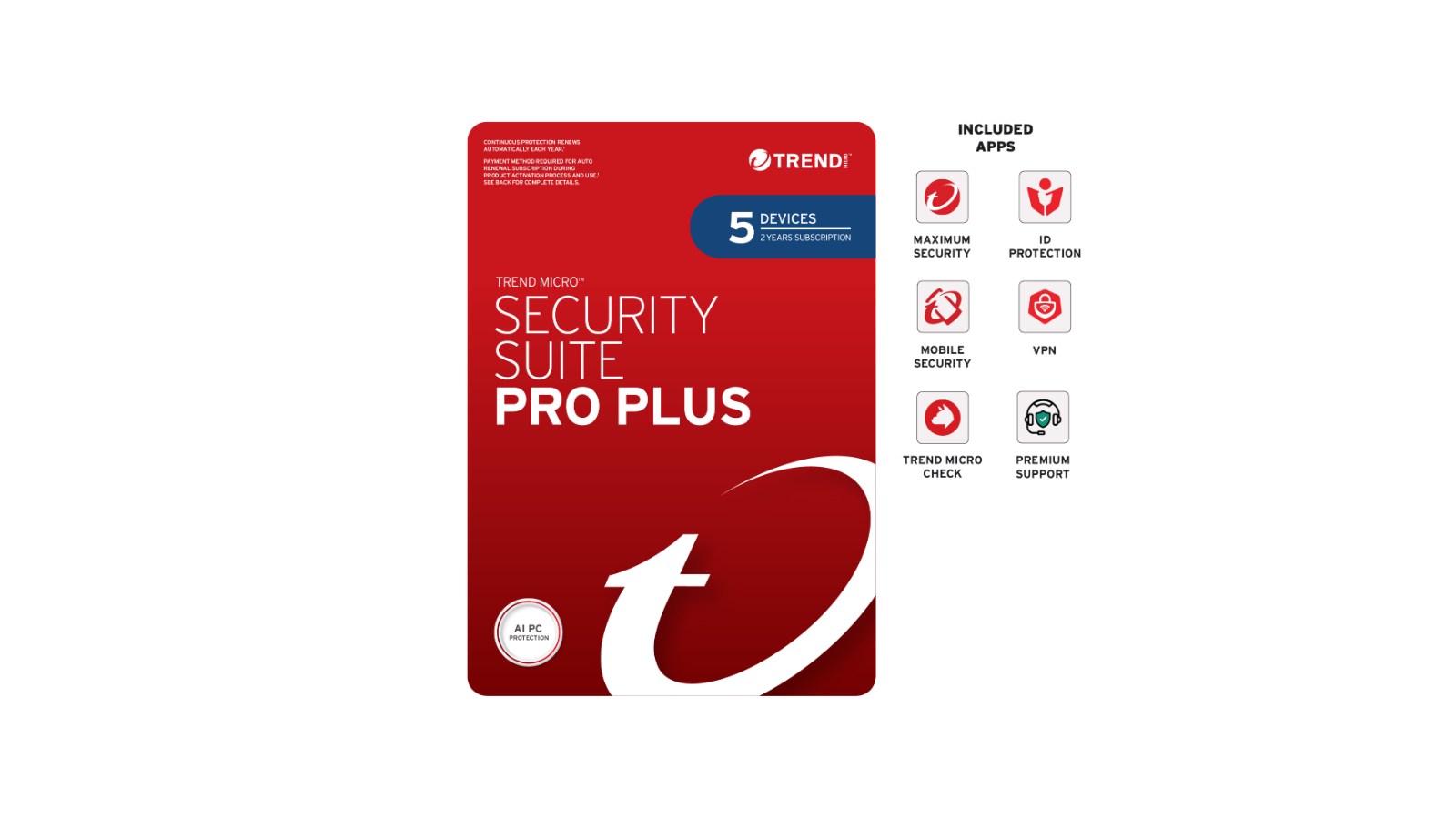 Trend Micro Security Suite Pro Plus for 5 Device - 2year | Harvey Norman
