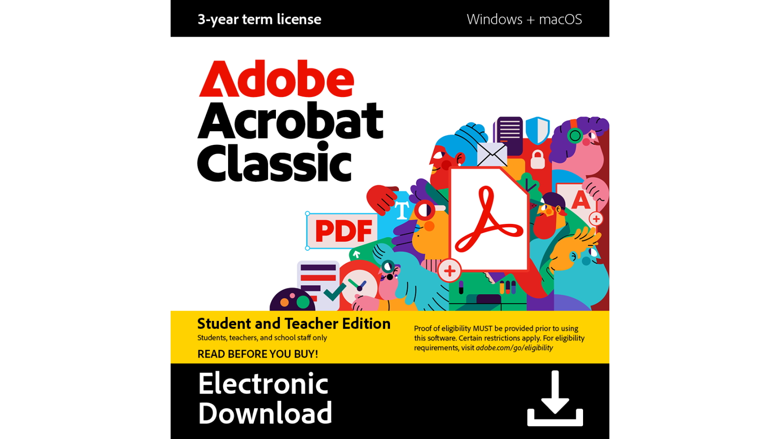 Adobe Acrobat Classic Student and Teacher Edition Digital Download - 3 ...