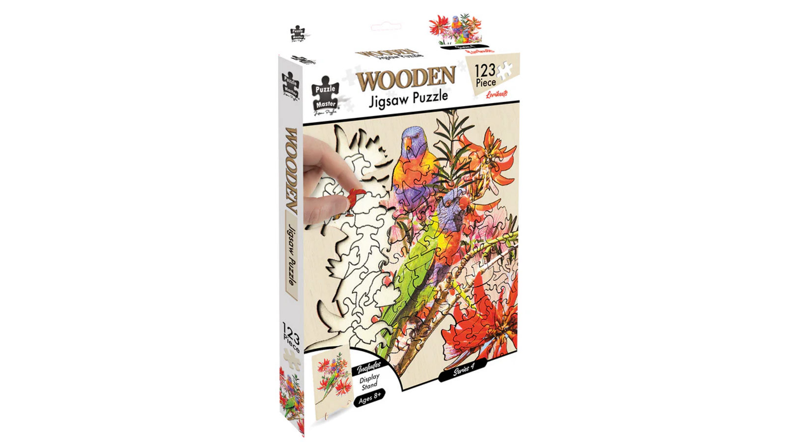 Puzzle Master Shaped Wooden Puzzles Lorikeets | Harvey Norman