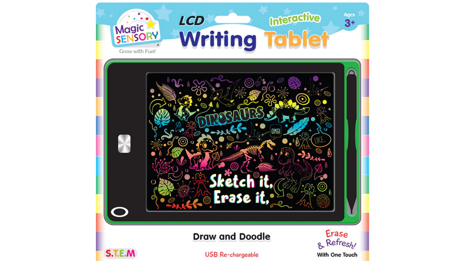 Magic Sensory Green LCD Writing Tablet | Harvey Norman