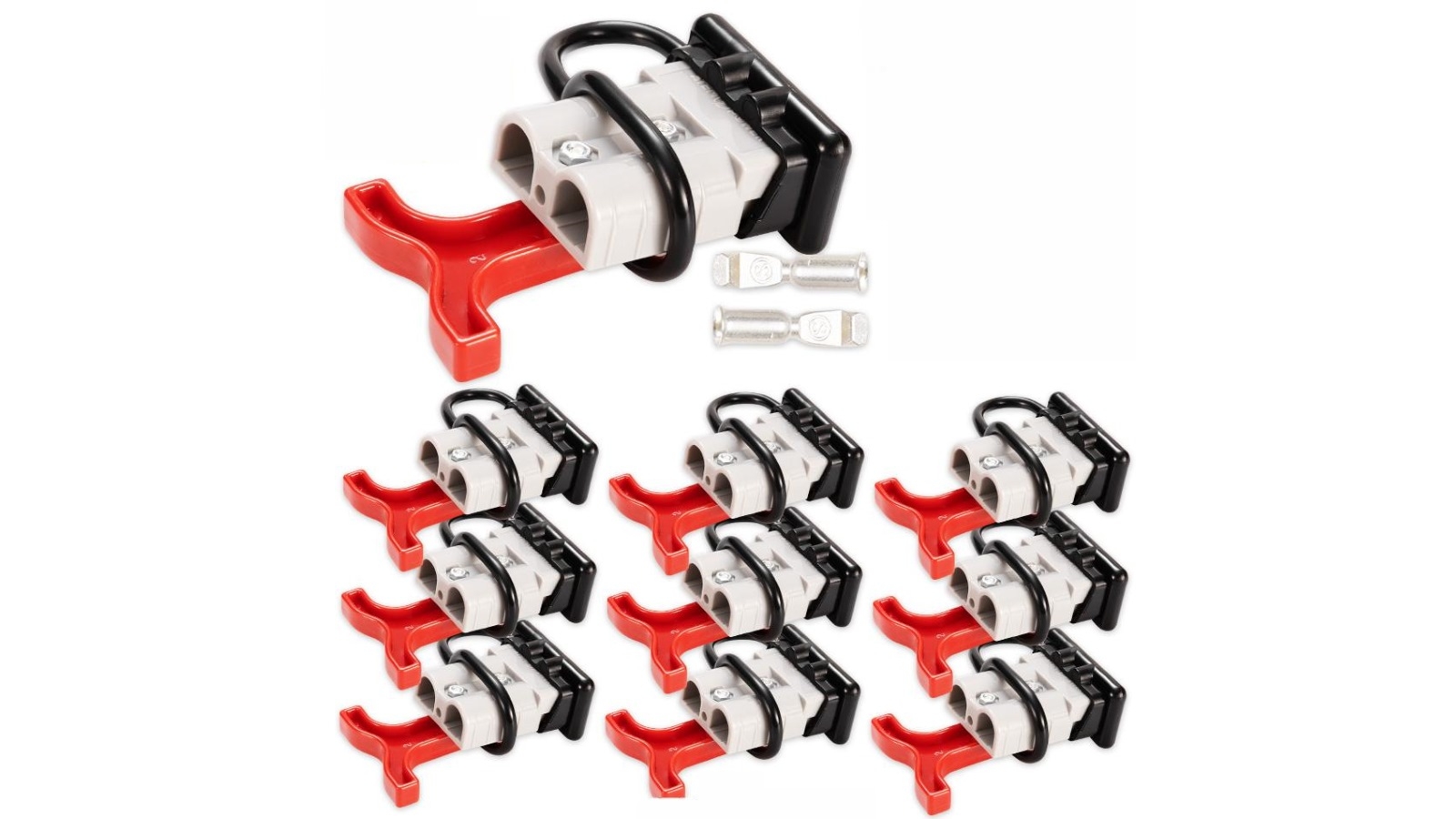 Atem Power 10x Anderson Style Plug Connectors 50 AMP T Handle Dust Cap ...