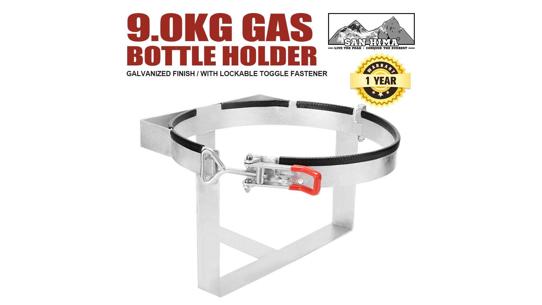 9kg Gas Bottle Holder Galvanized 4WD | Harvey Norman