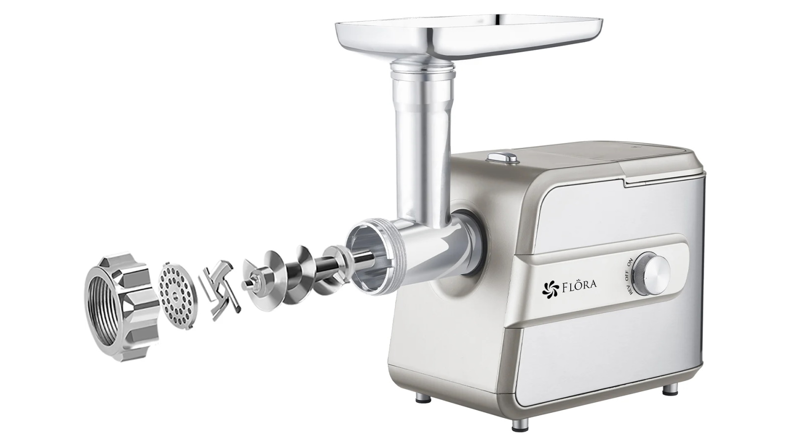 Flora 3-in-1 Multi-Functional Electric Meat Mincer with Slicing and ...