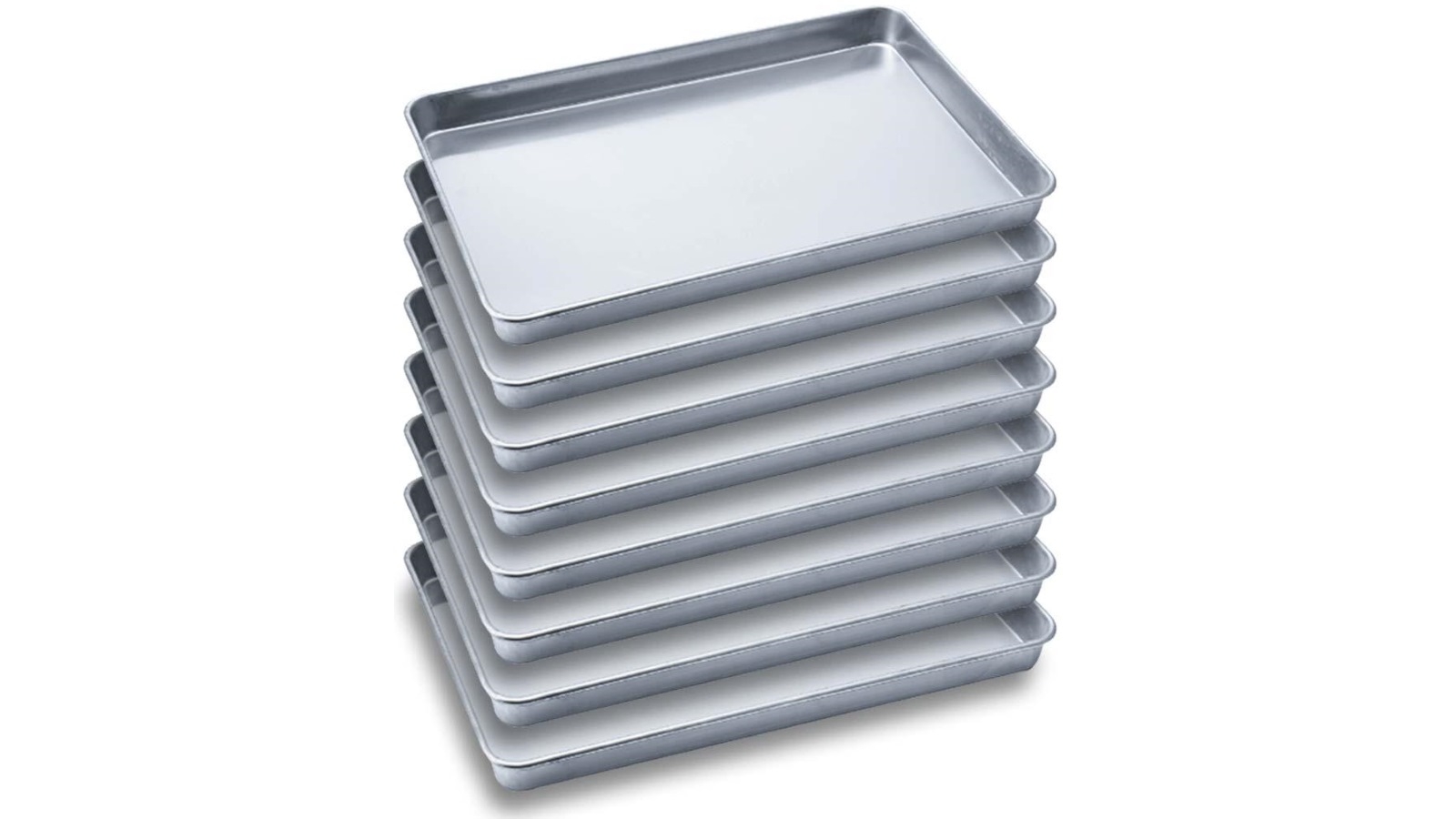 SOGA 8x Aluminium Oven Baking Pan Cooking Tray for Bakers Gastronorm ...