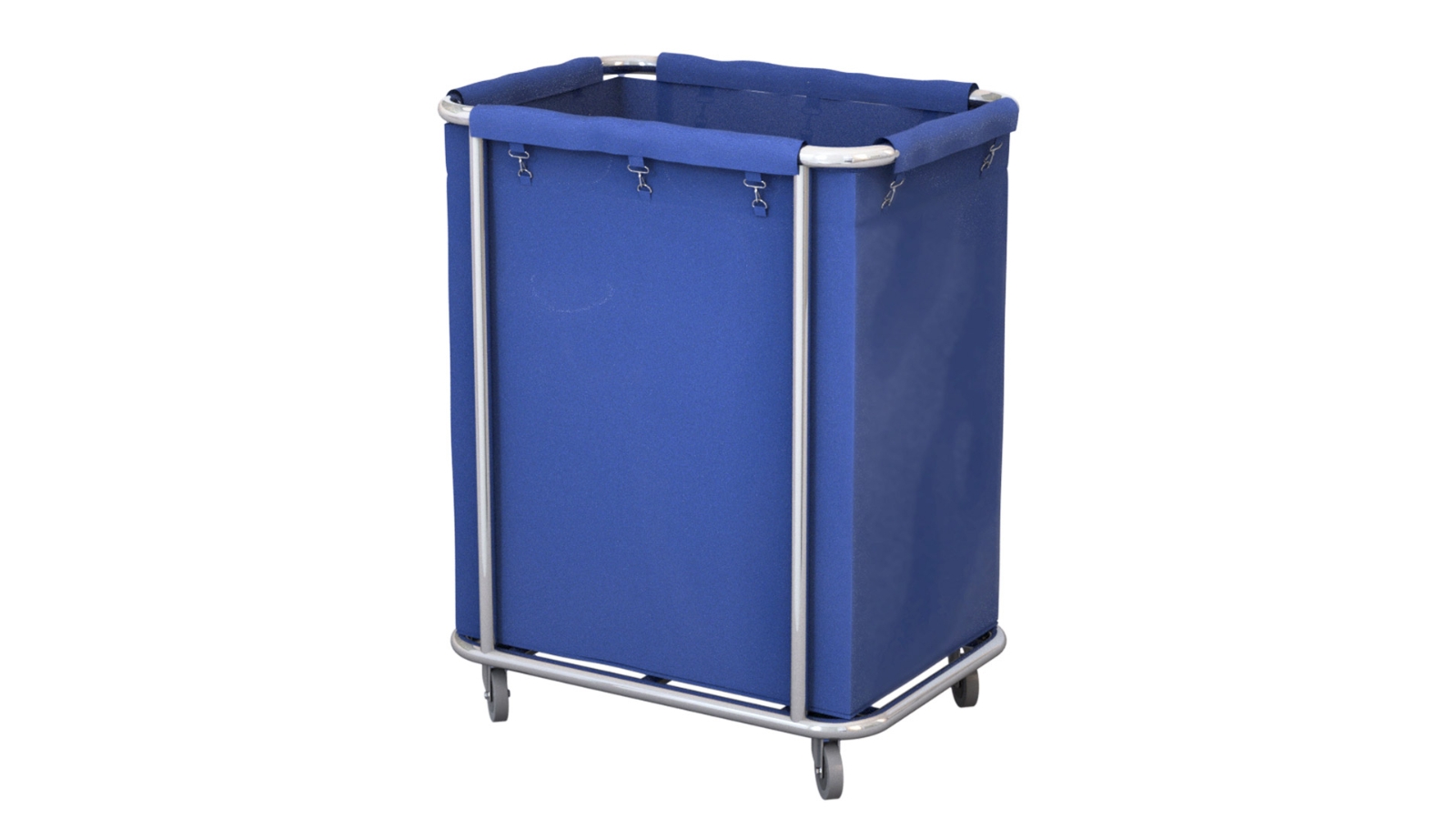 SOGA Stainless Steel Square Laundry Trolley Cart with Wheels - Blue ...