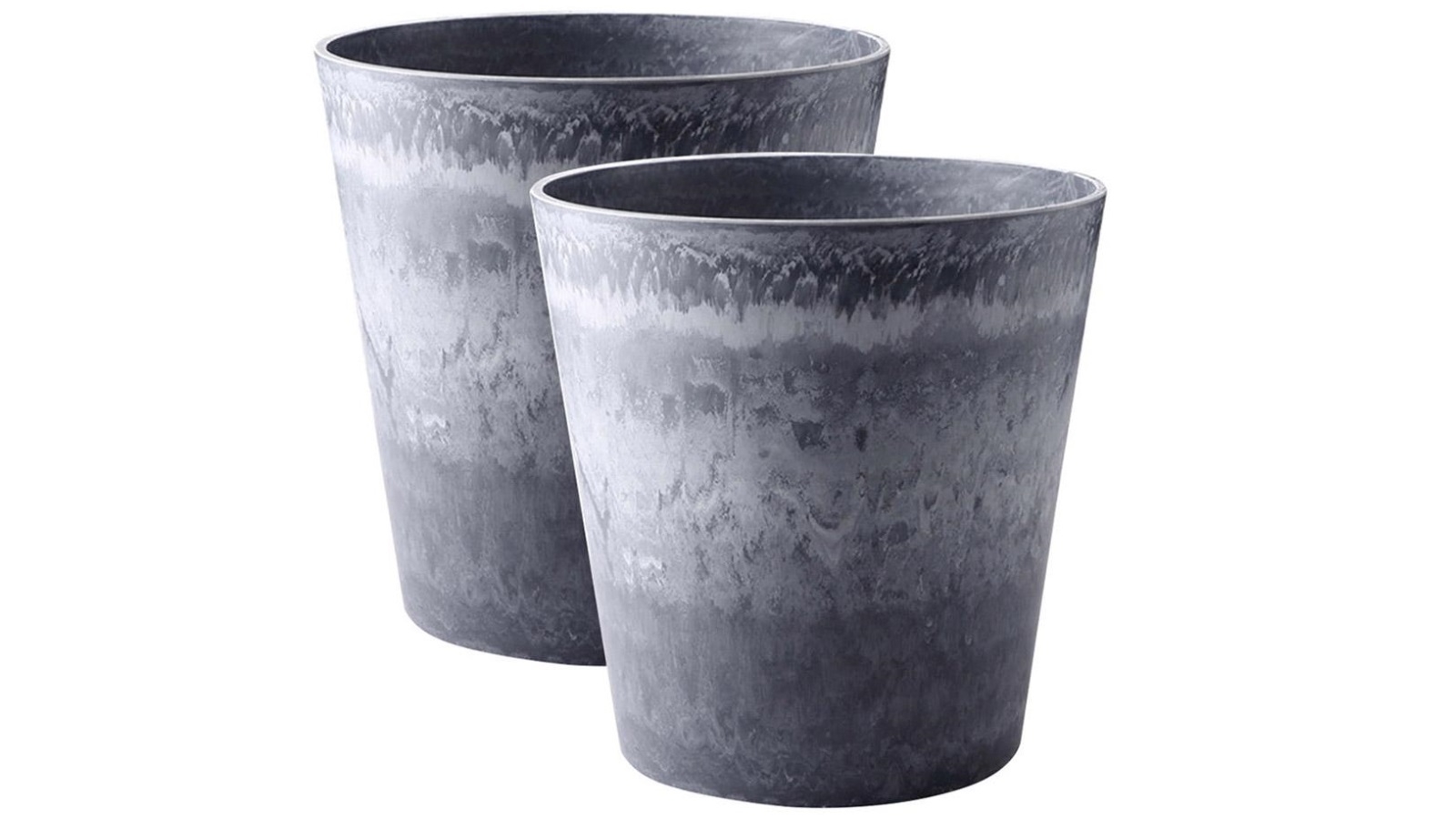 Soga 2 Piece Weathered Grey Tapered Planter Pot - 32cm | Harvey Norman