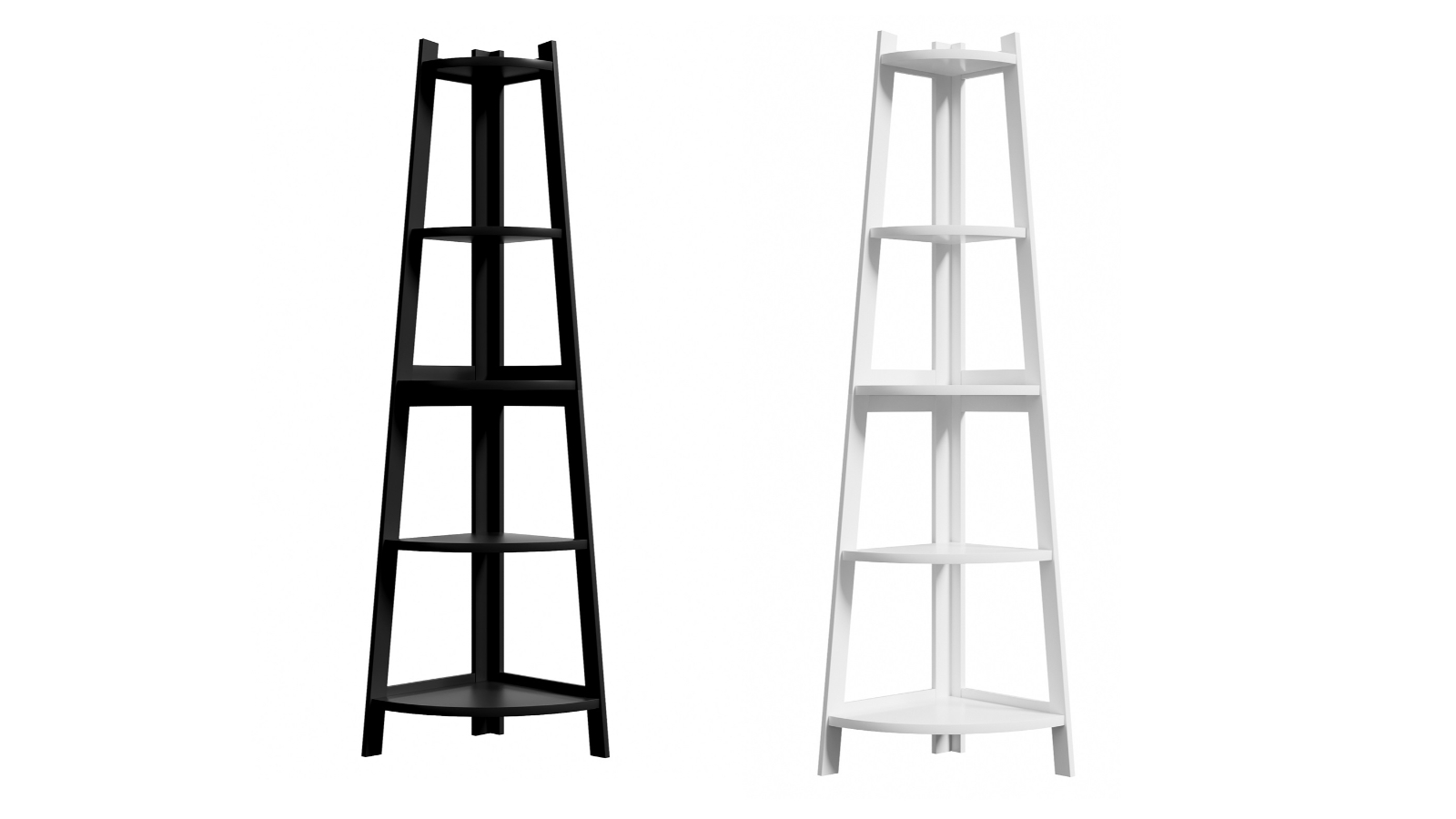 Oikiture 5-Tier Corner Ladder Shelf Stand | Harvey Norman