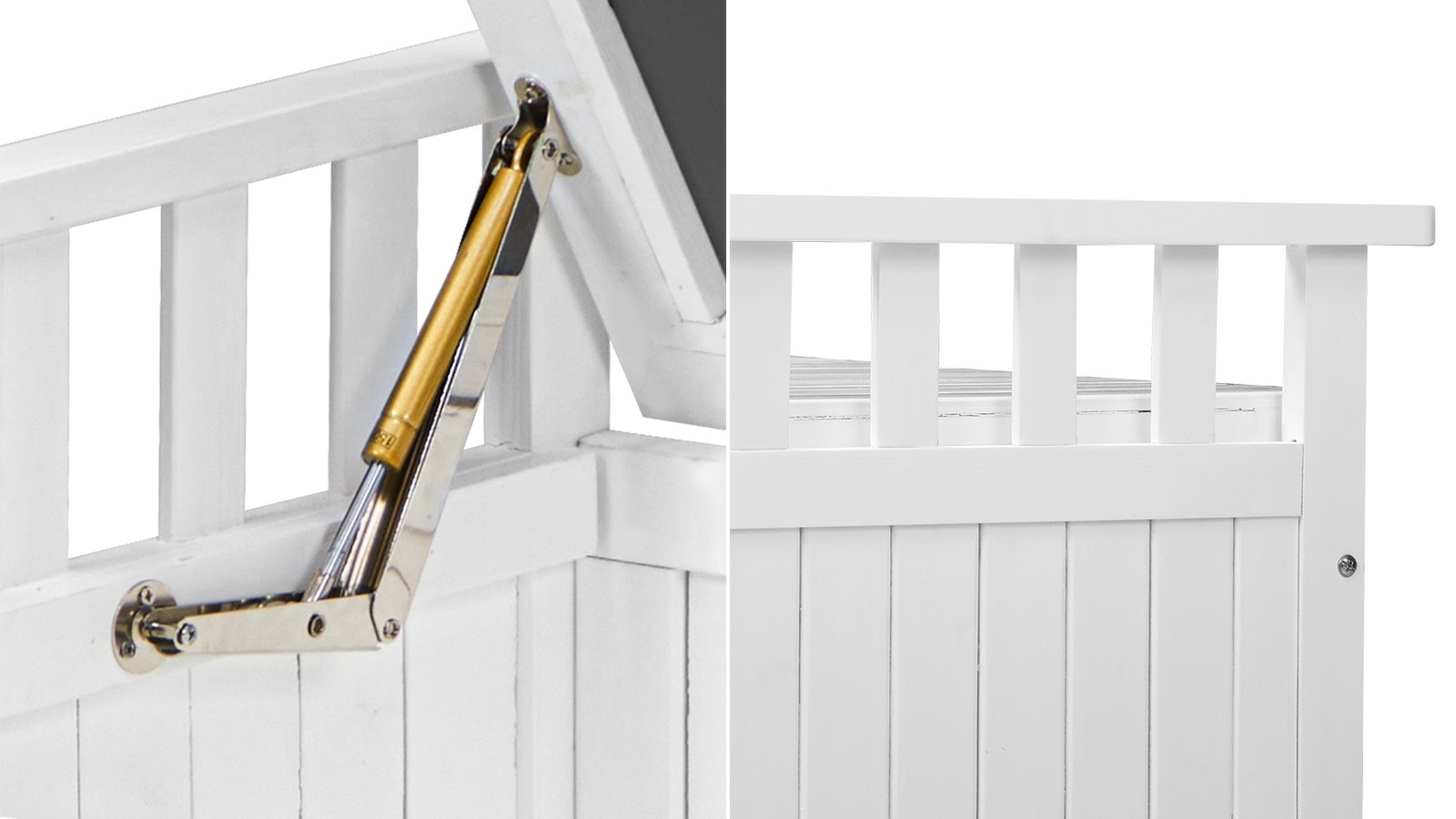 Livsip 500L Outdoor Storage Bench Box - White | Harvey Norman