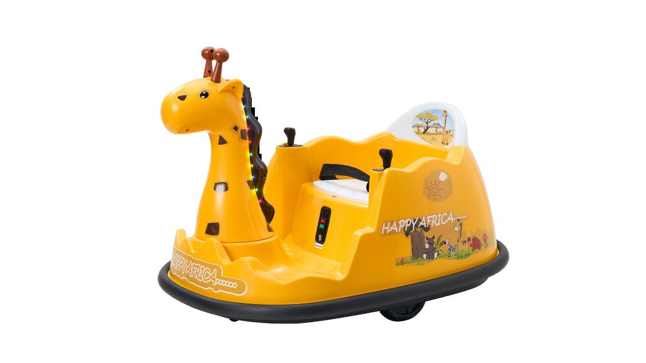 Mazam Kids Light Giraffe Remote Control Spray Toy Electric Ride-On ...