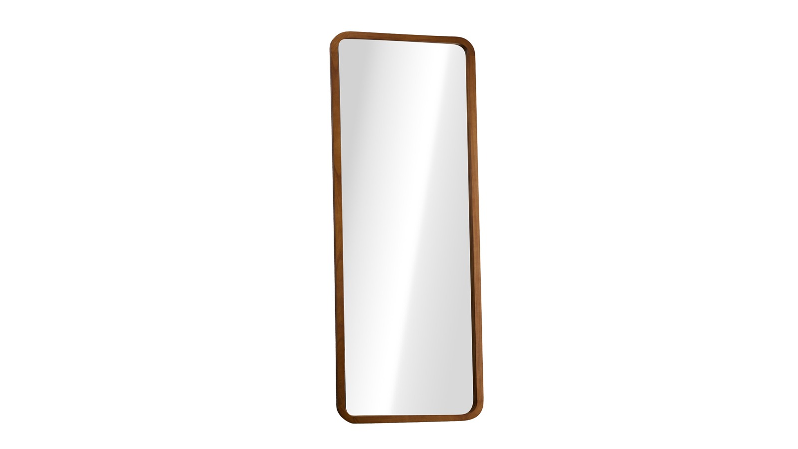 Oikiture Walnut Rectangle Full Length Dressing Floor Mirror - 180 x ...