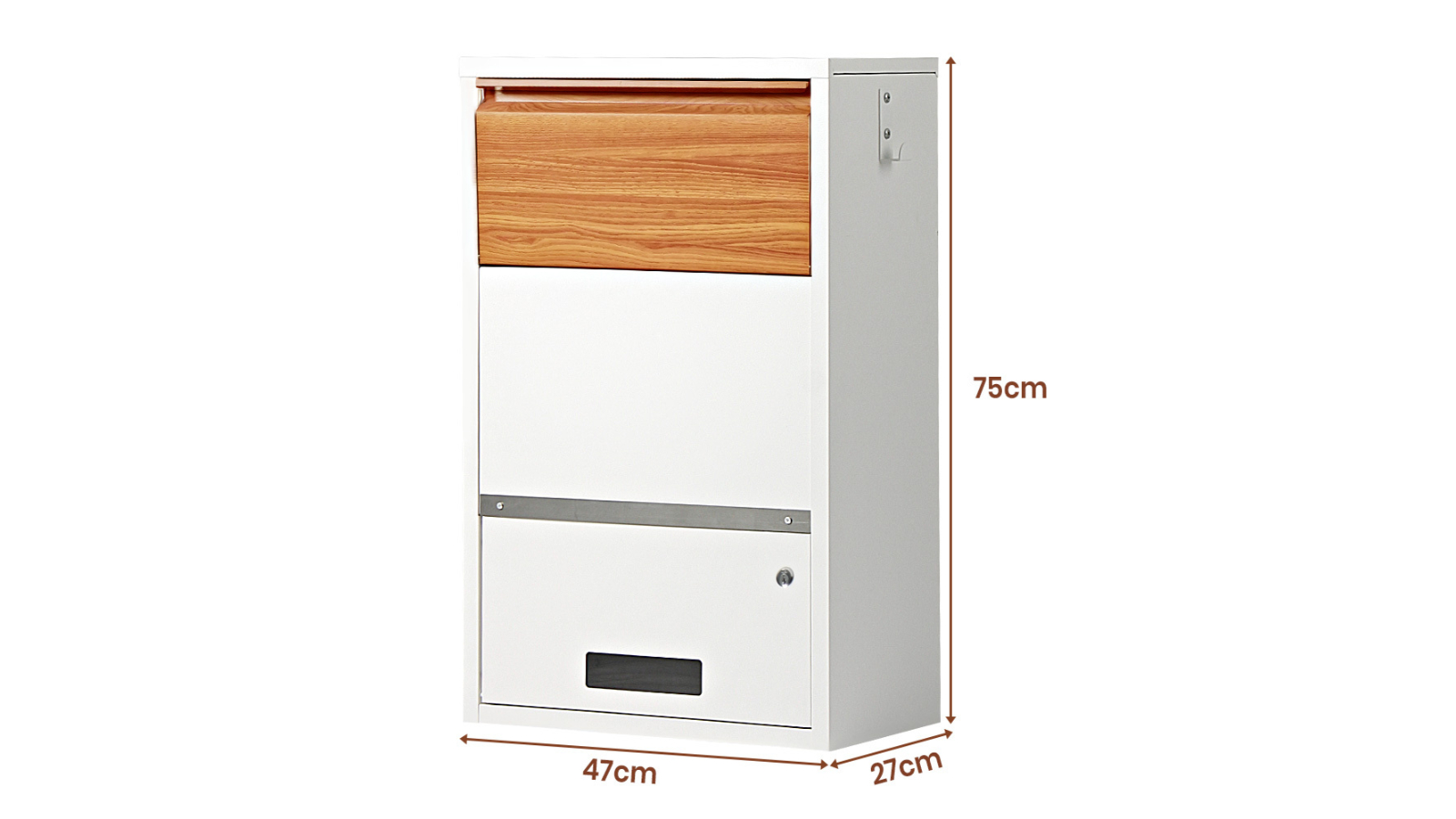 Groverdi Parcel/Letter Storage Box - Natural/White | Harvey Norman