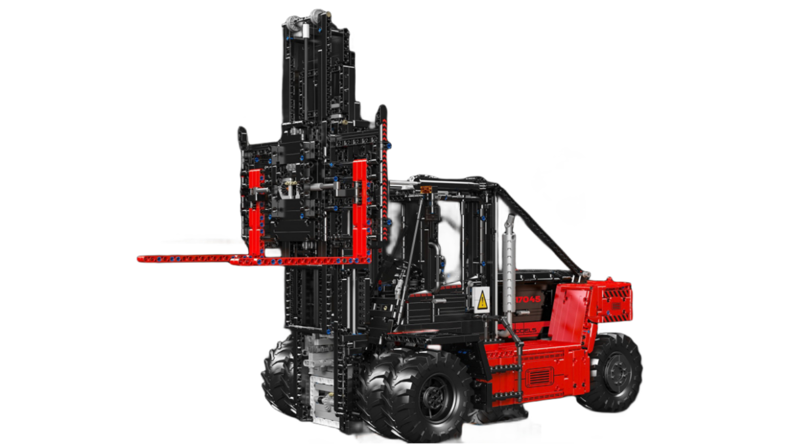 Mould King 4579 Piece Red Heavy Duty Stacker with Motor | Harvey Norman