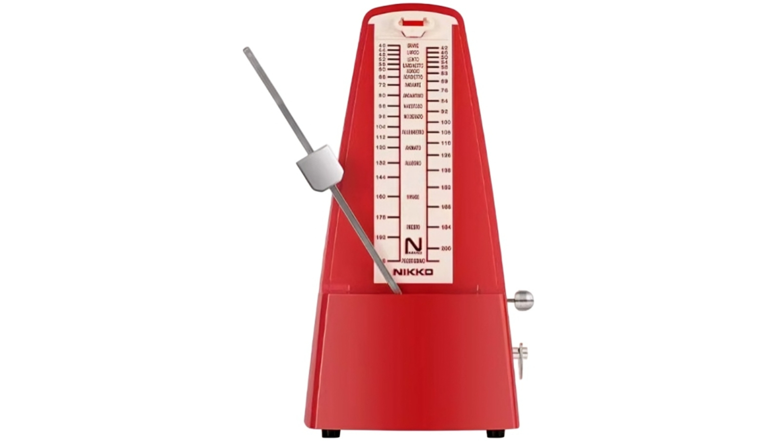 Nikko Mechanical Metronome Beat Tempo for Piano/Guitar/Violin - Red ...