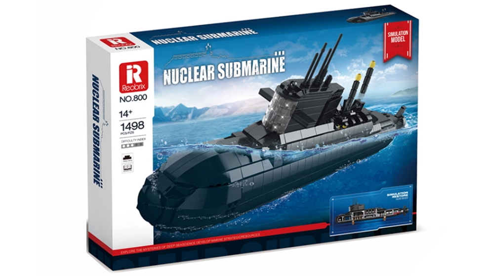 Reobrix 800 Nuclear Submarine Building Set | Harvey Norman