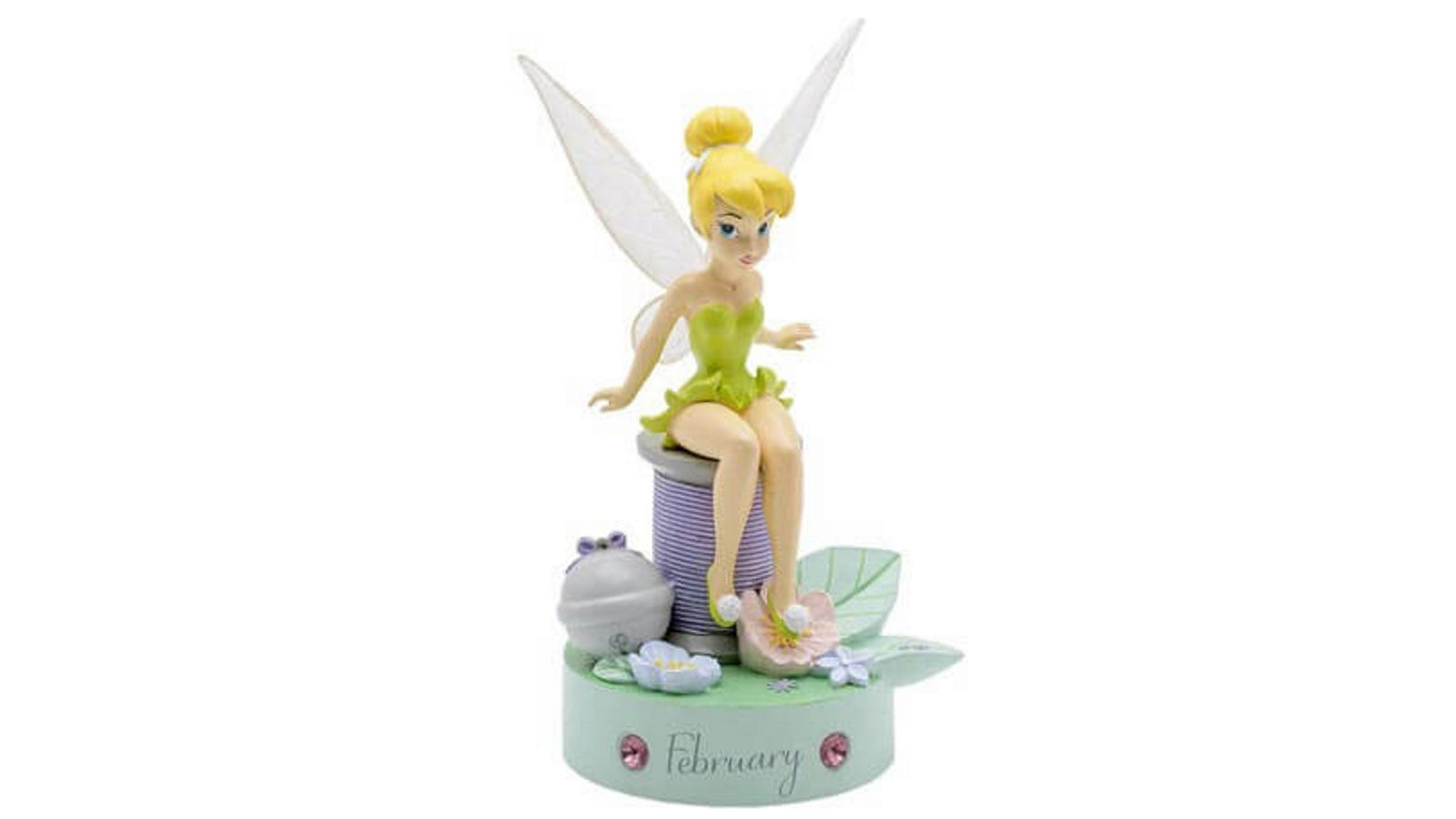 Disney Tinker Bell Birthstone Sculpture - February | Harvey Norman