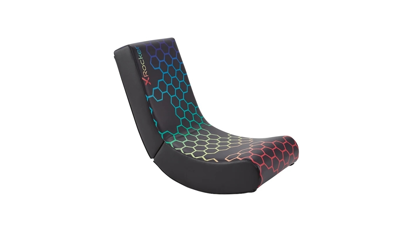 X Rocker Video Rocker - Hexagon Black | Harvey Norman