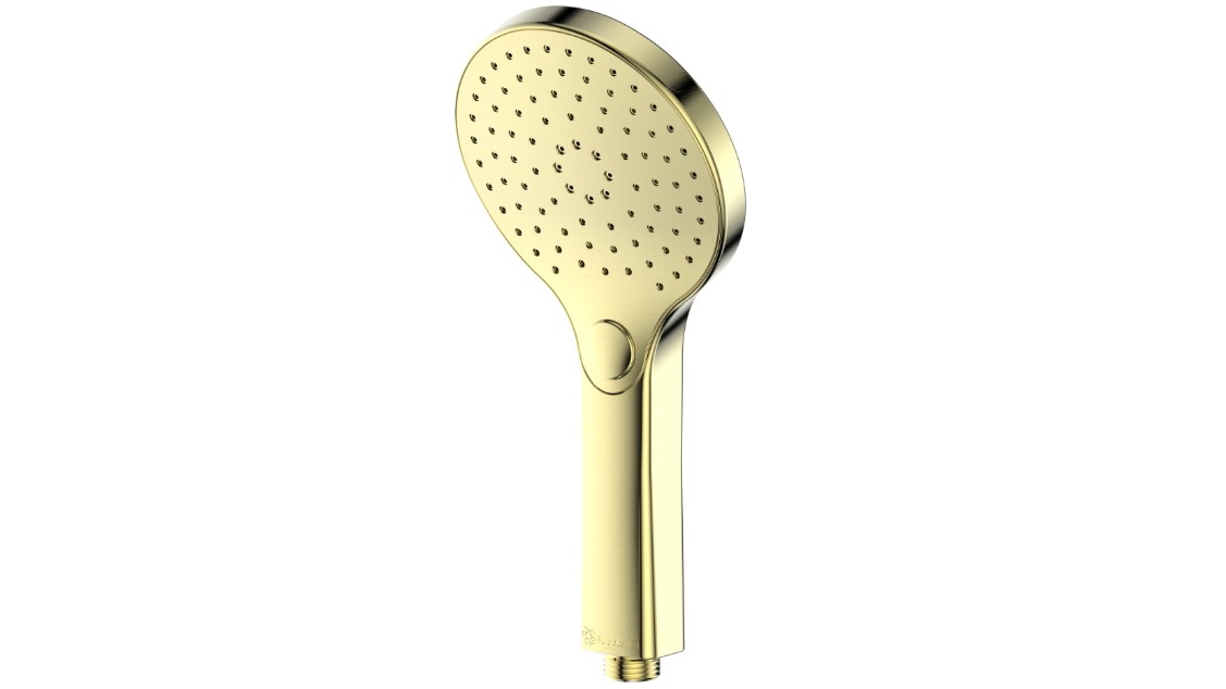 Greens Ashmore Hand Shower with BubbleJET - Brushed Brass | Harvey Norman
