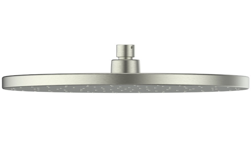 Greens Ashmore BubbleJet Overhead Drencher - Brushed Nickel | Harvey Norman