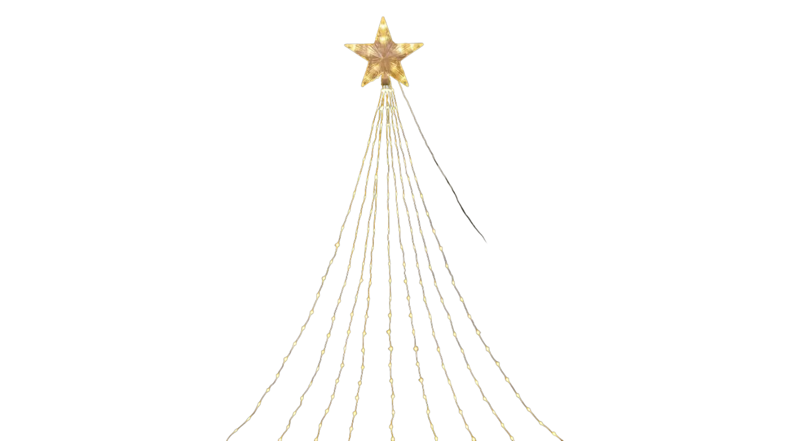 TM Sparkling 140 LED Star Christmas Tree String Light | Harvey Norman