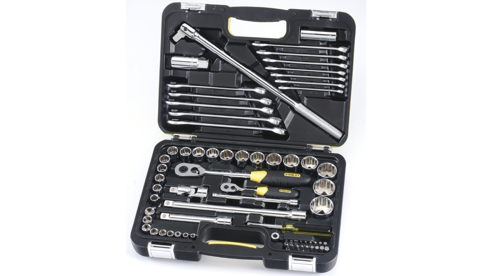 Stanley 68 Piece Trade Tool Set - Stainless Steel/Black | Harvey Norman