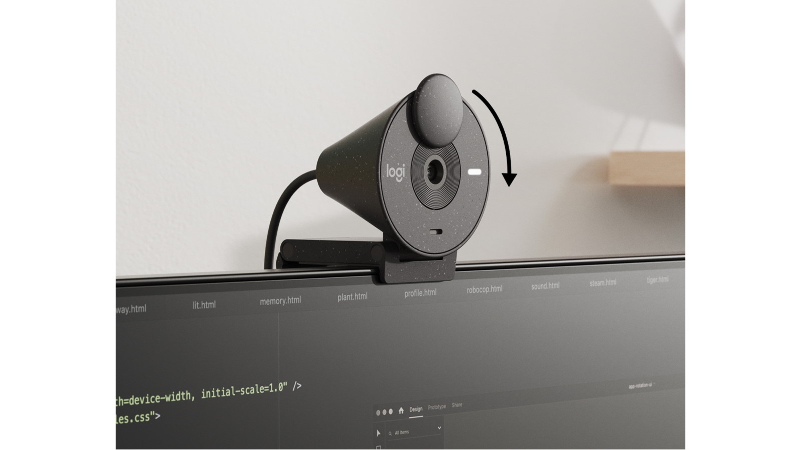 Logitech Brio 300 Full HD Webcam with Privacy Shutter | Harvey Norman