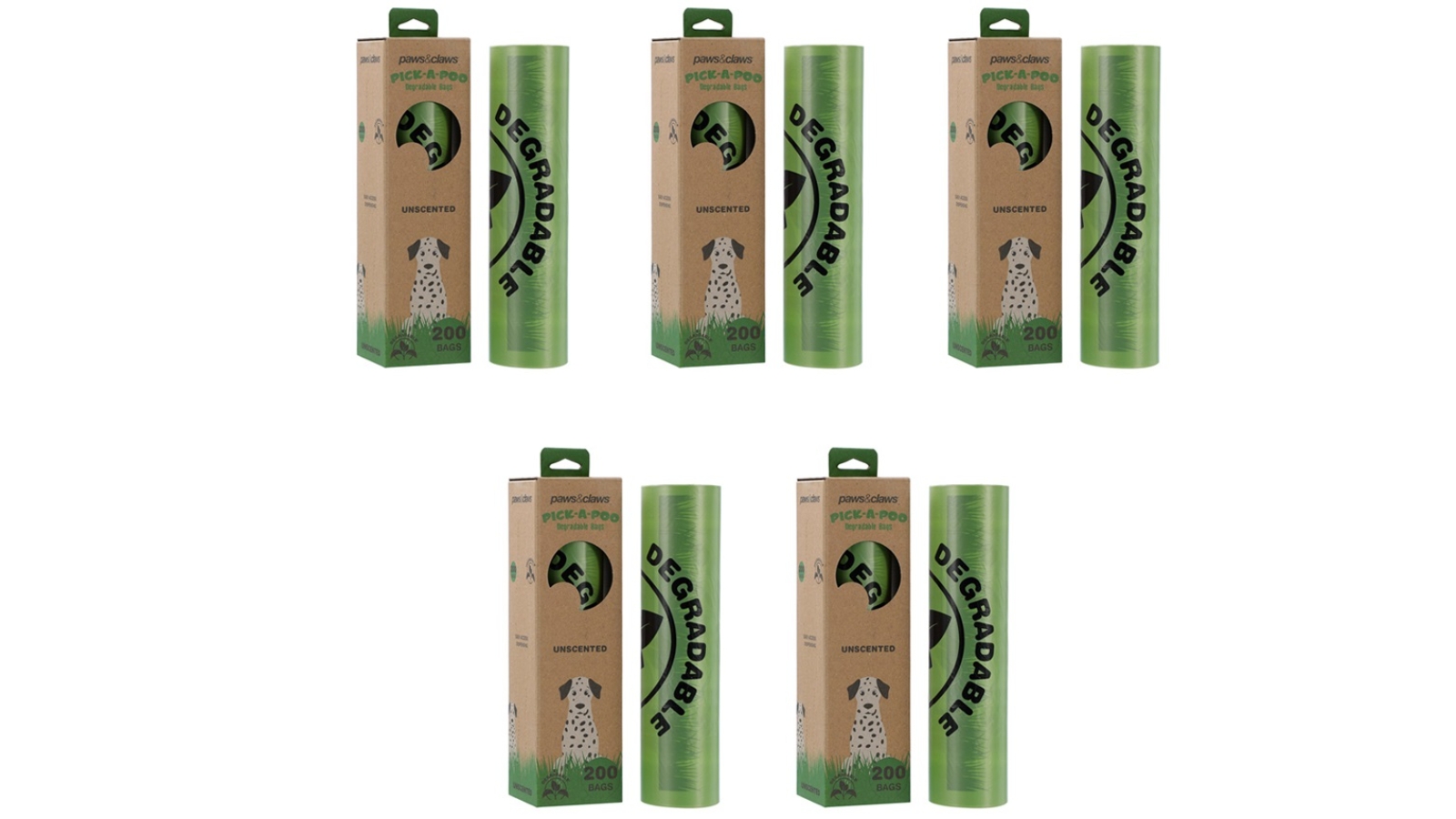 Paws and Claws Bio Bag with Dispenser - 1000 Piece | Harvey Norman