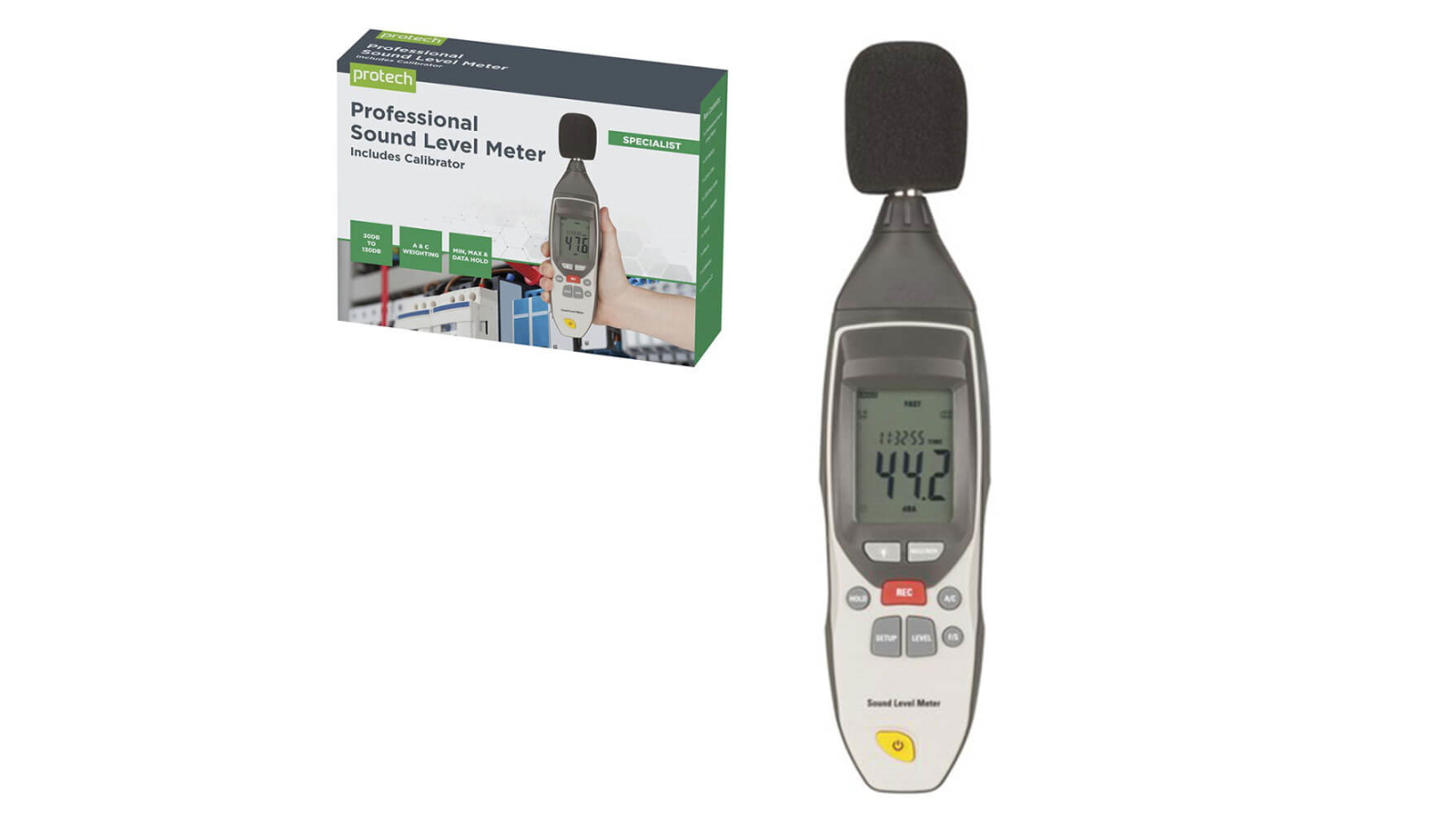 Profesional Sound Level Meter with Calibrator | Harvey Norman