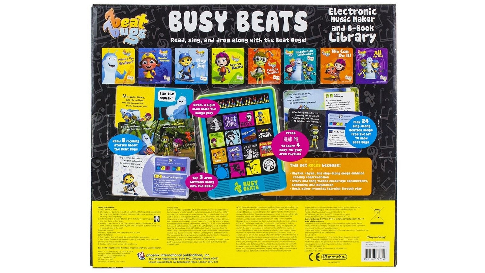 Beat Bugs Busy Beats Electronic Music Maker and 8-Book Library | Harvey ...