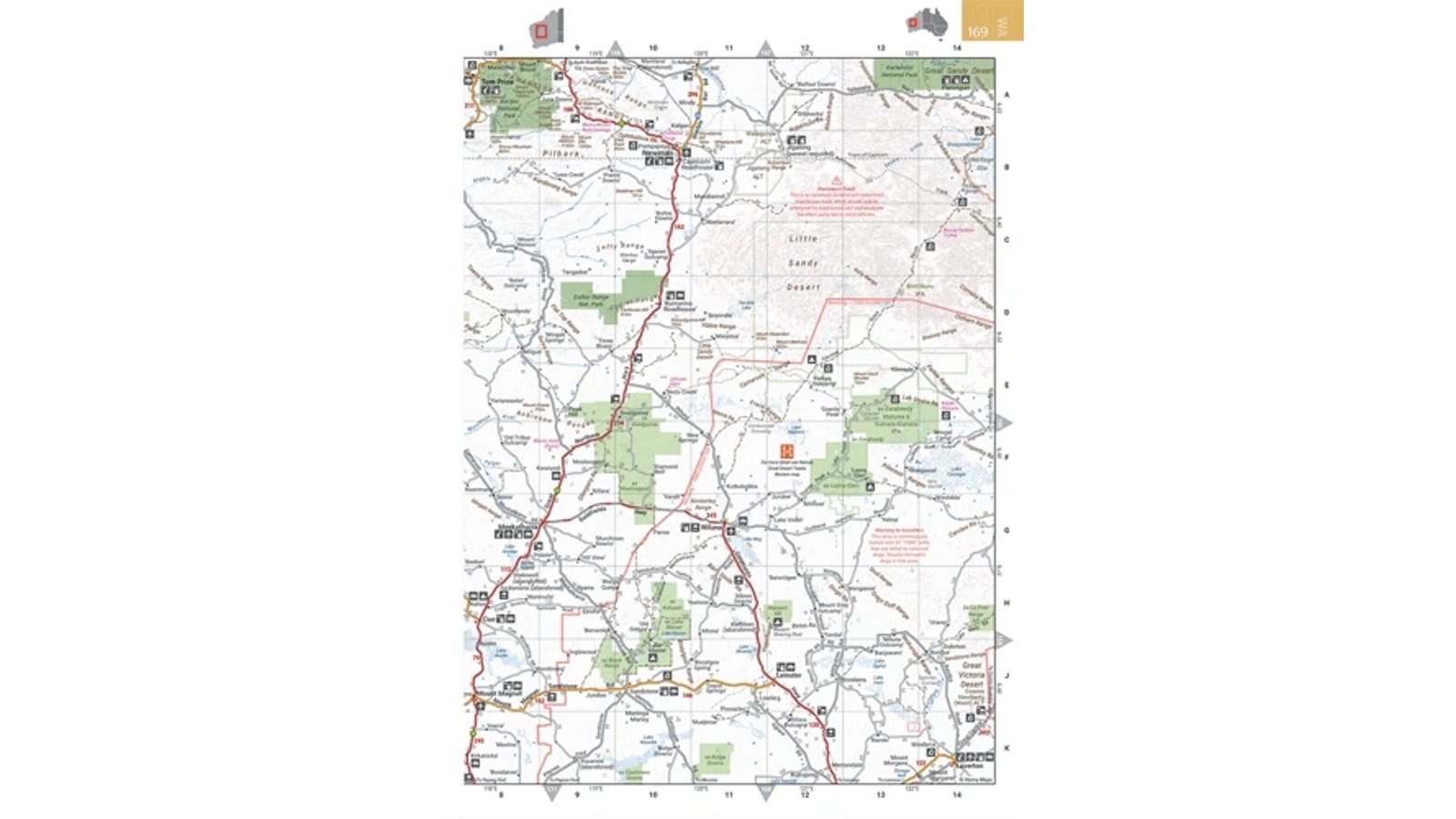 Hema Maps Australia Road & 4WD Touring Atlas Map - 215 x 29.7cm ...
