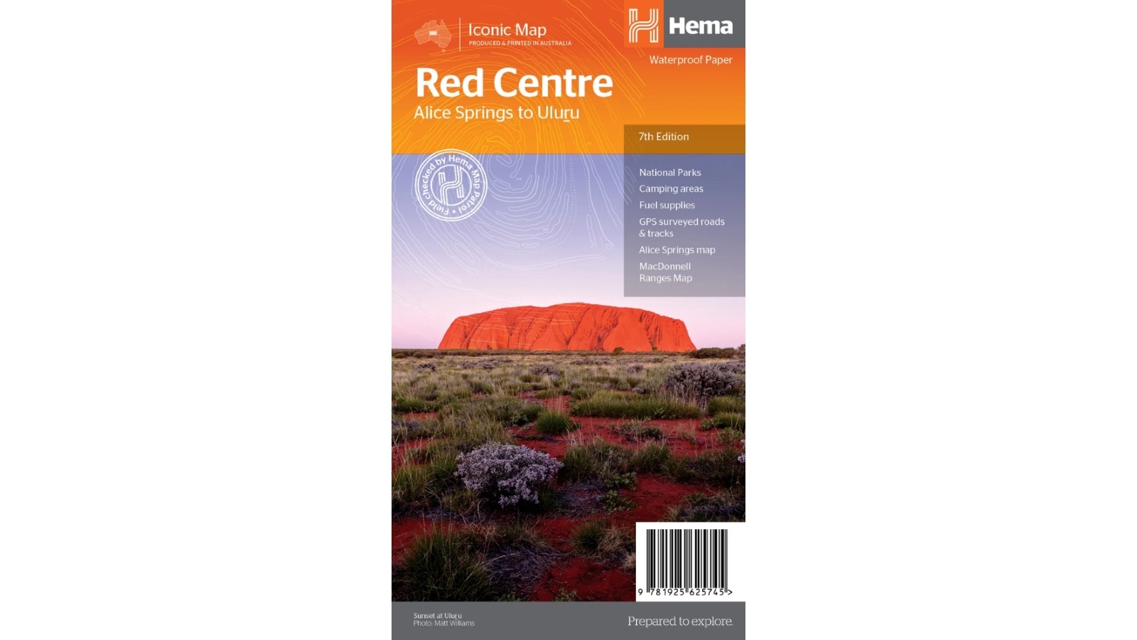 Hema Maps The Red Centre Map - Folded | Harvey Norman