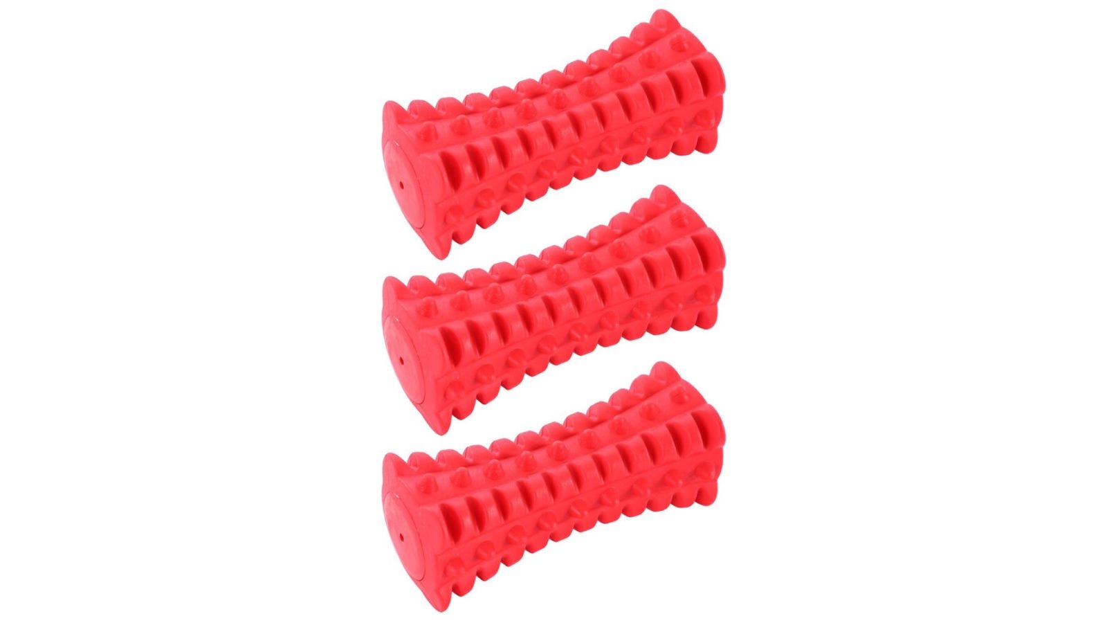 Paws and Claws 3-Pack Flavour-Bone Spiky Bone Beef Flavoured Rubber Toy ...