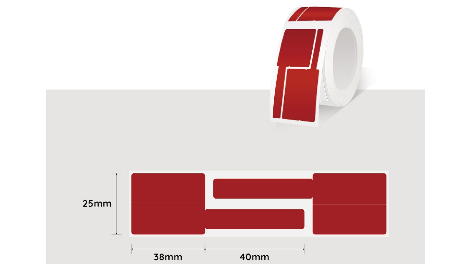 Niimbot 25mm Cabel Label Paper - Red | Harvey Norman