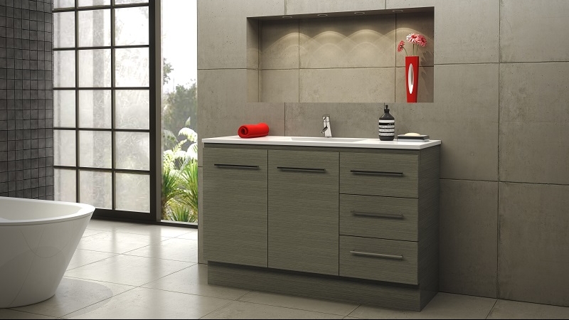 Timberline Austin 1200mm Floor Standing Vanity with Centre Bowl Alpha ...