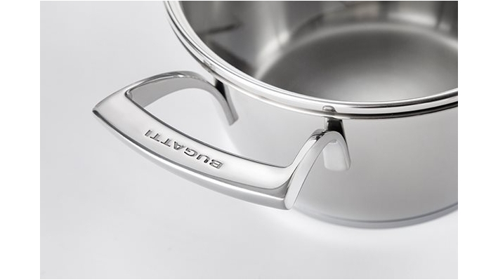 Bugatti 9-Piece Cookware Set with Glass Lids - Stainless Steel | Harvey ...