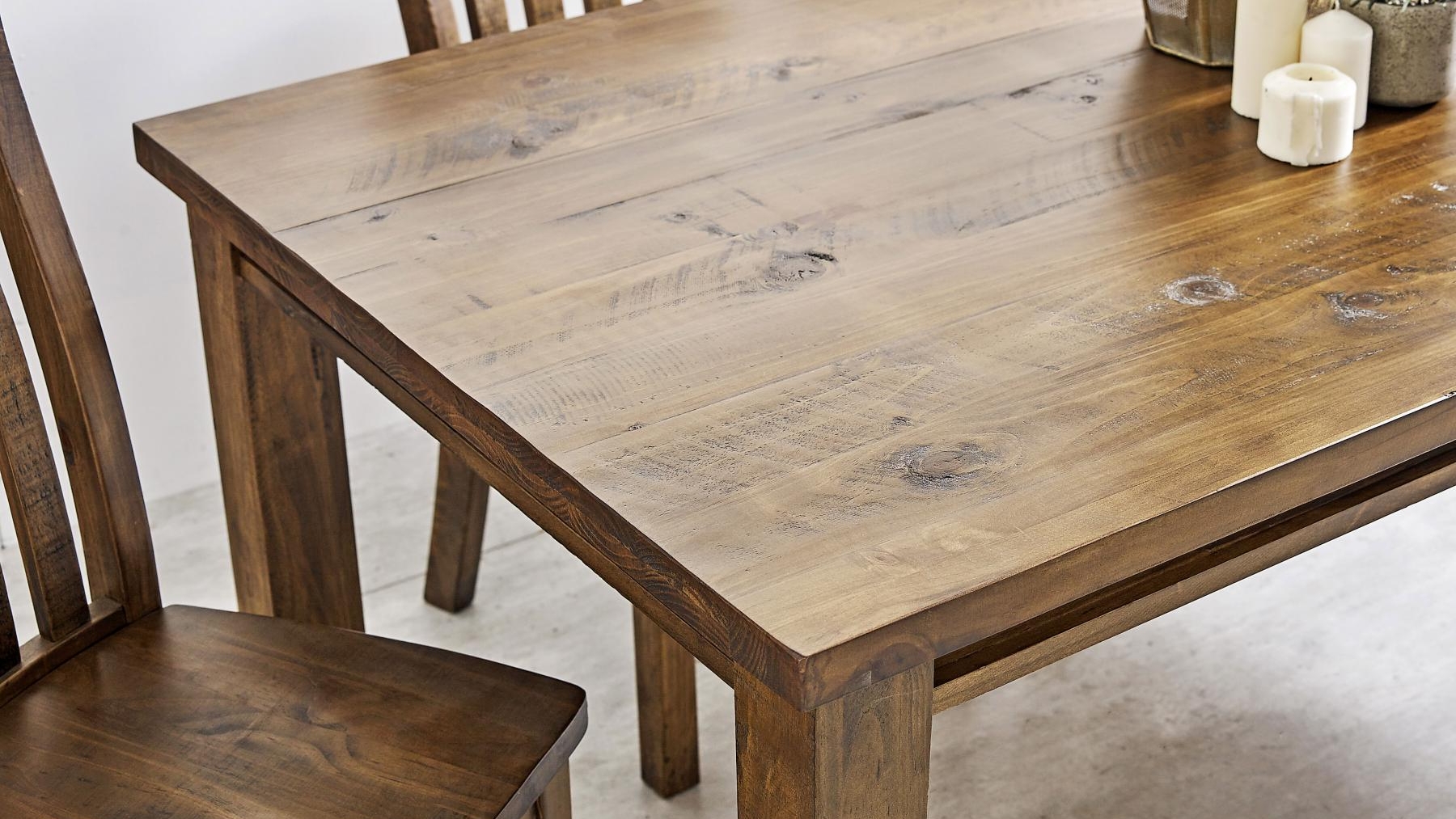Cobar Aged Ash Dining Table - 210cm | Harvey Norman