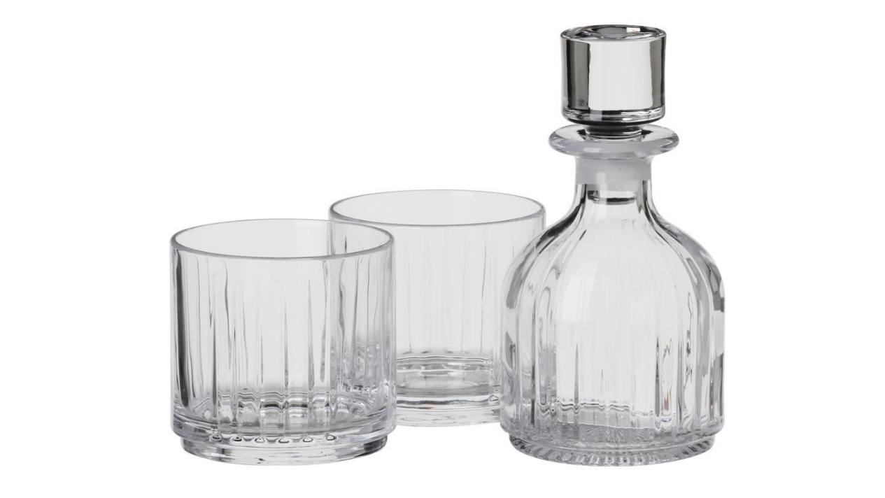 RCR Combo Stackable Decanter and Tumbler Set - 3 Piece | Harvey Norman