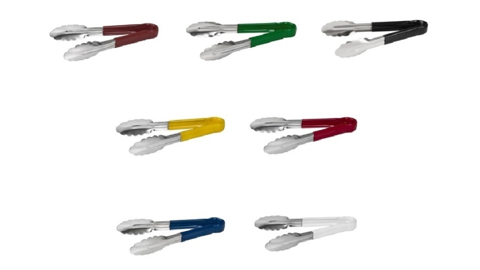 Trenton Colour Coded Tongs 30cm - Set of 7 | Harvey Norman