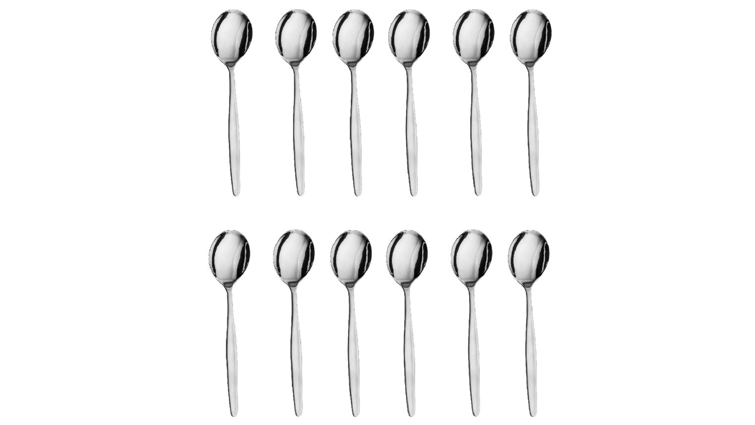 Trenton Melbourne Soup Spoons - 12Piece | Harvey Norman