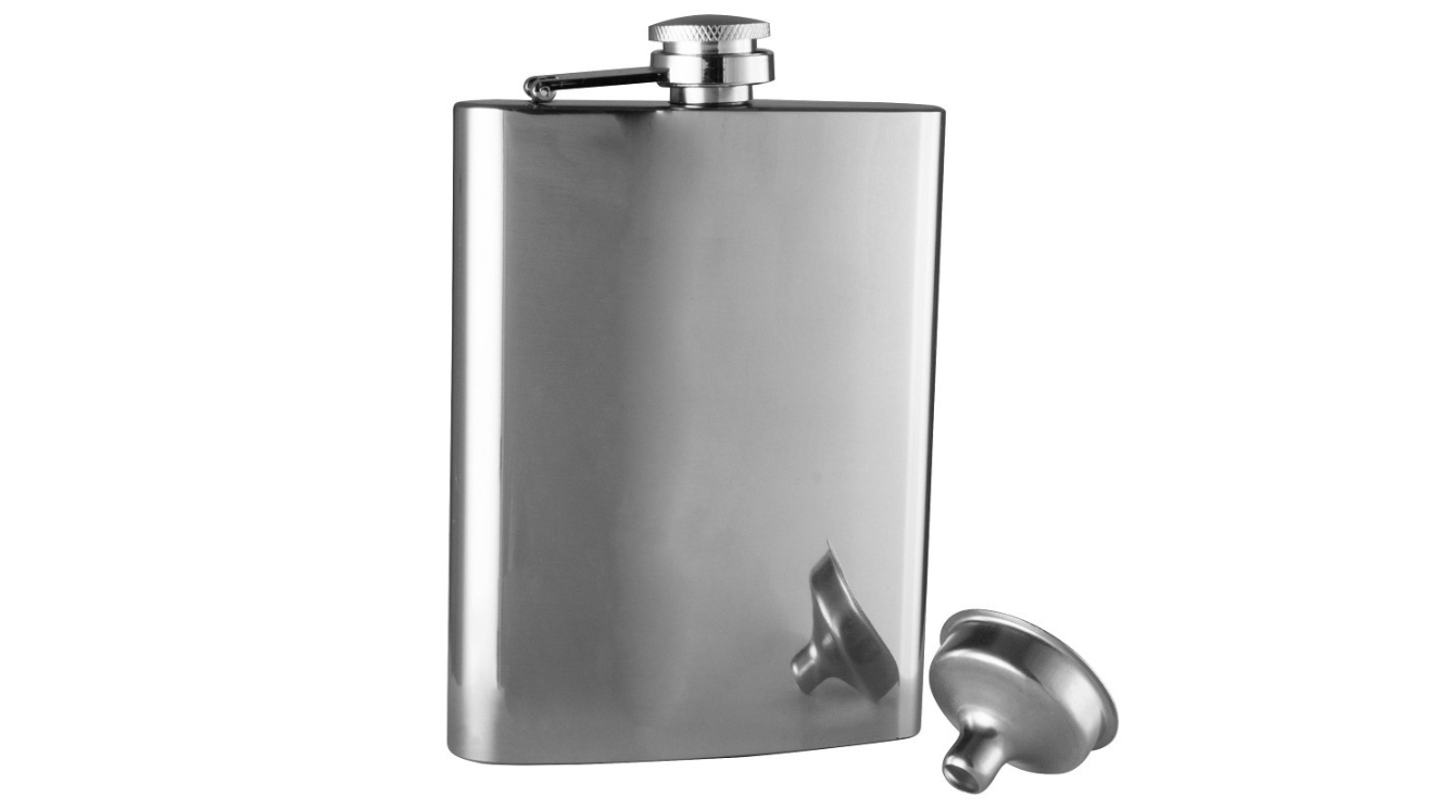 Avanti 236ml Stainless Steel Hip Flask - Satin Finish | Harvey Norman