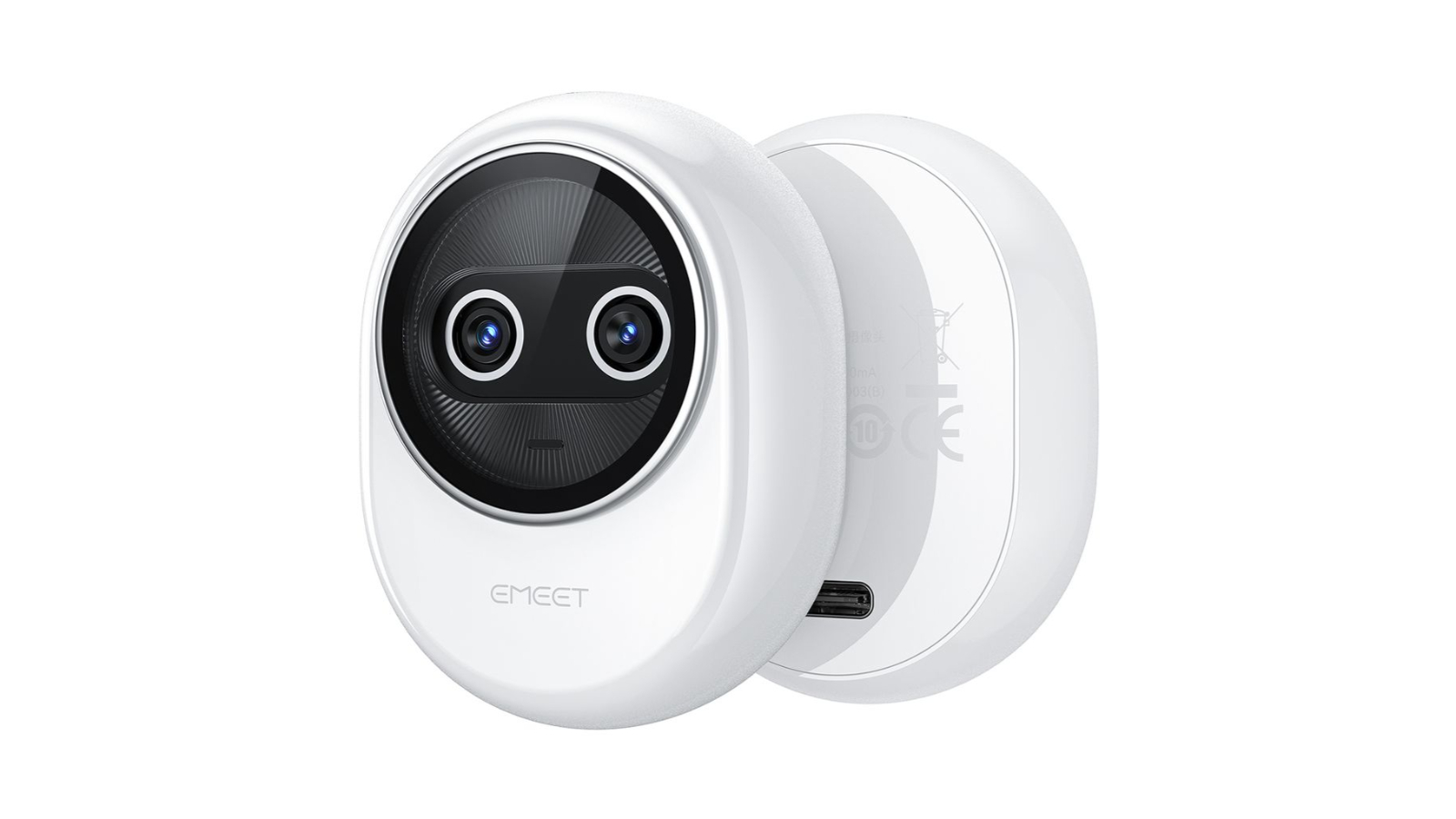 EMeet Piko Plus Dual Camera AI-Powered 4K Webcam - White | Harvey Norman
