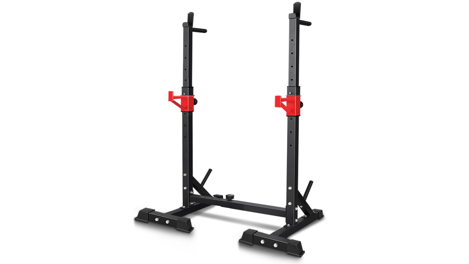 Black Lord Adjustable Squat Rack Barbell Stand | Harvey Norman