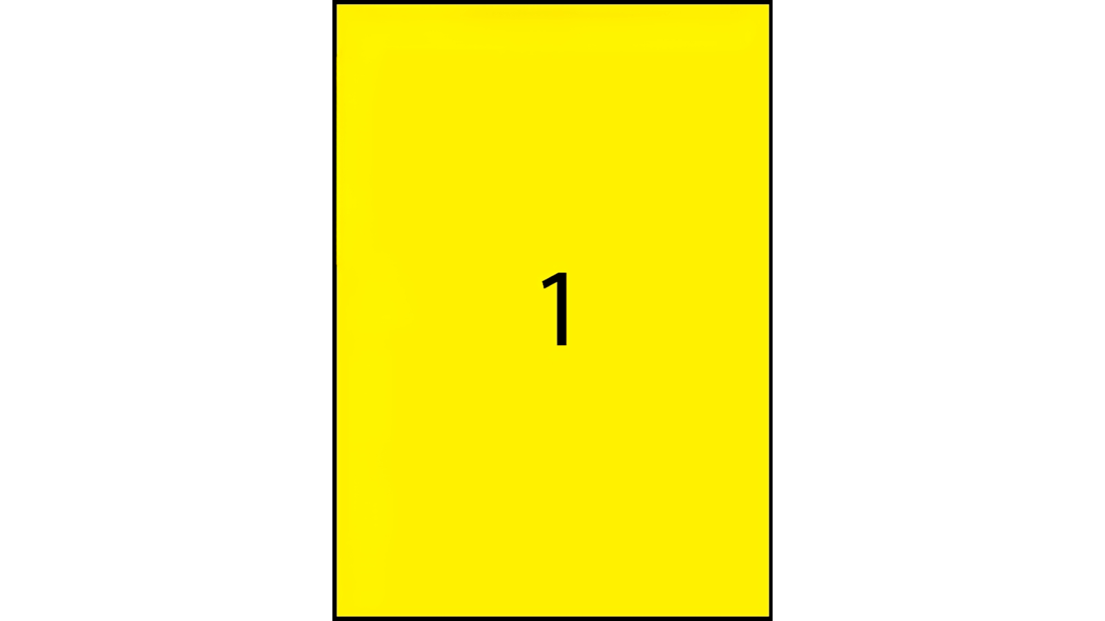 Stock Forms 1UP A4 100 Sheet Inkjet Laser Label - Fluoro Yellow ...