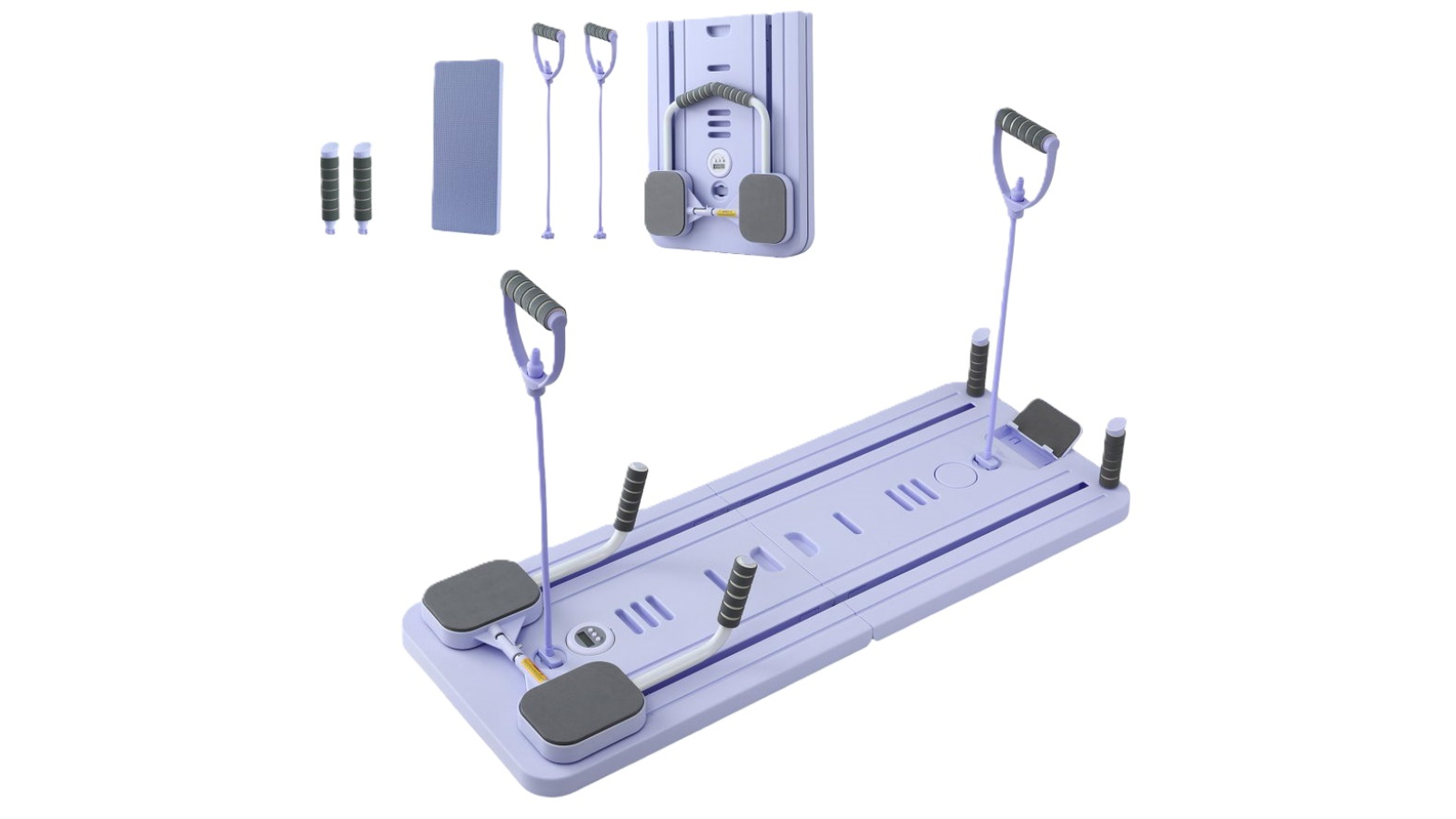 Everfit Pilates Reformer Abdominal Board Fitness Set - Purple | Harvey ...