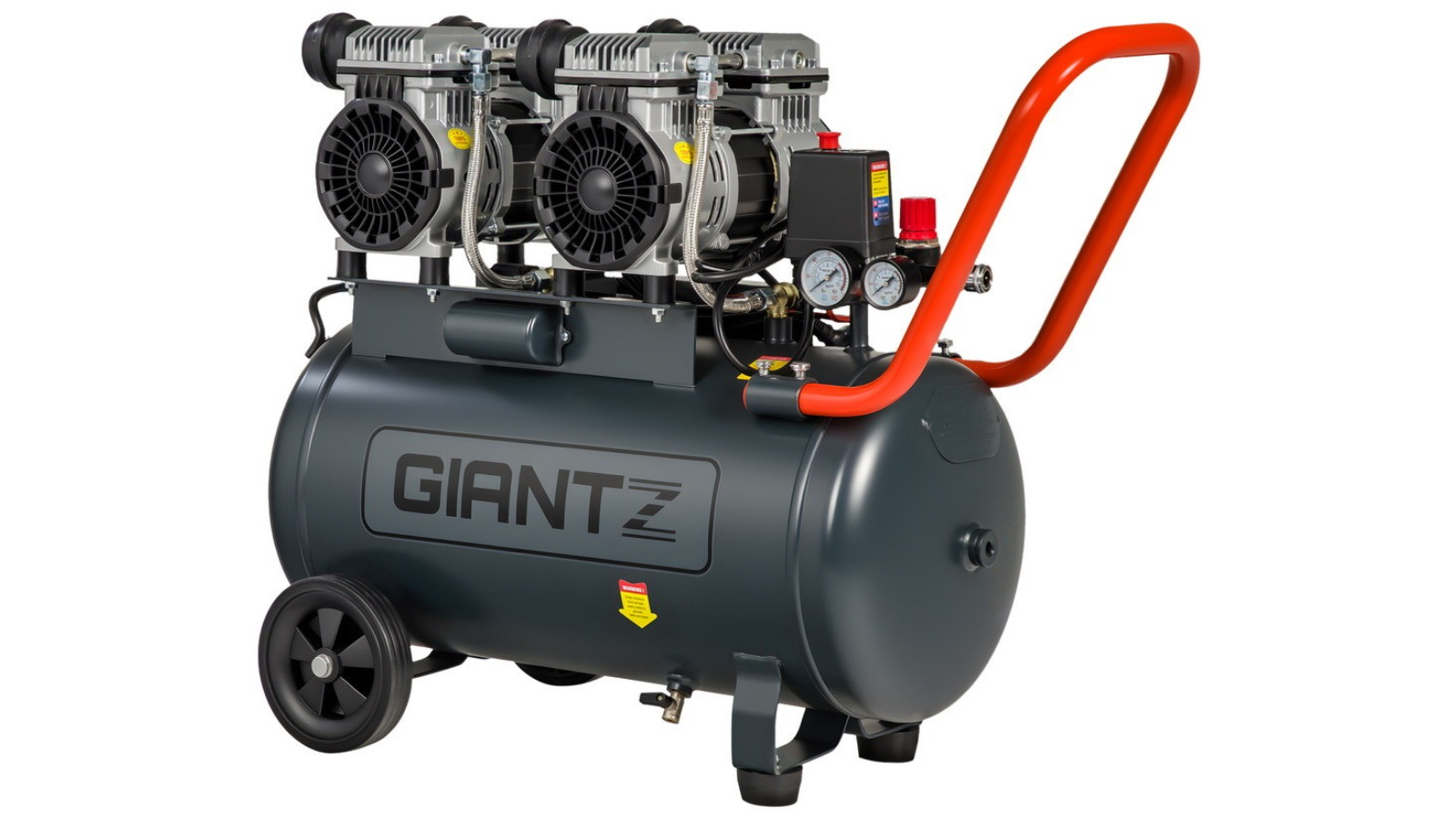Giantz 50 Litre Oil-Free 3.0HP Quiet Portable Air Compressor | Harvey ...