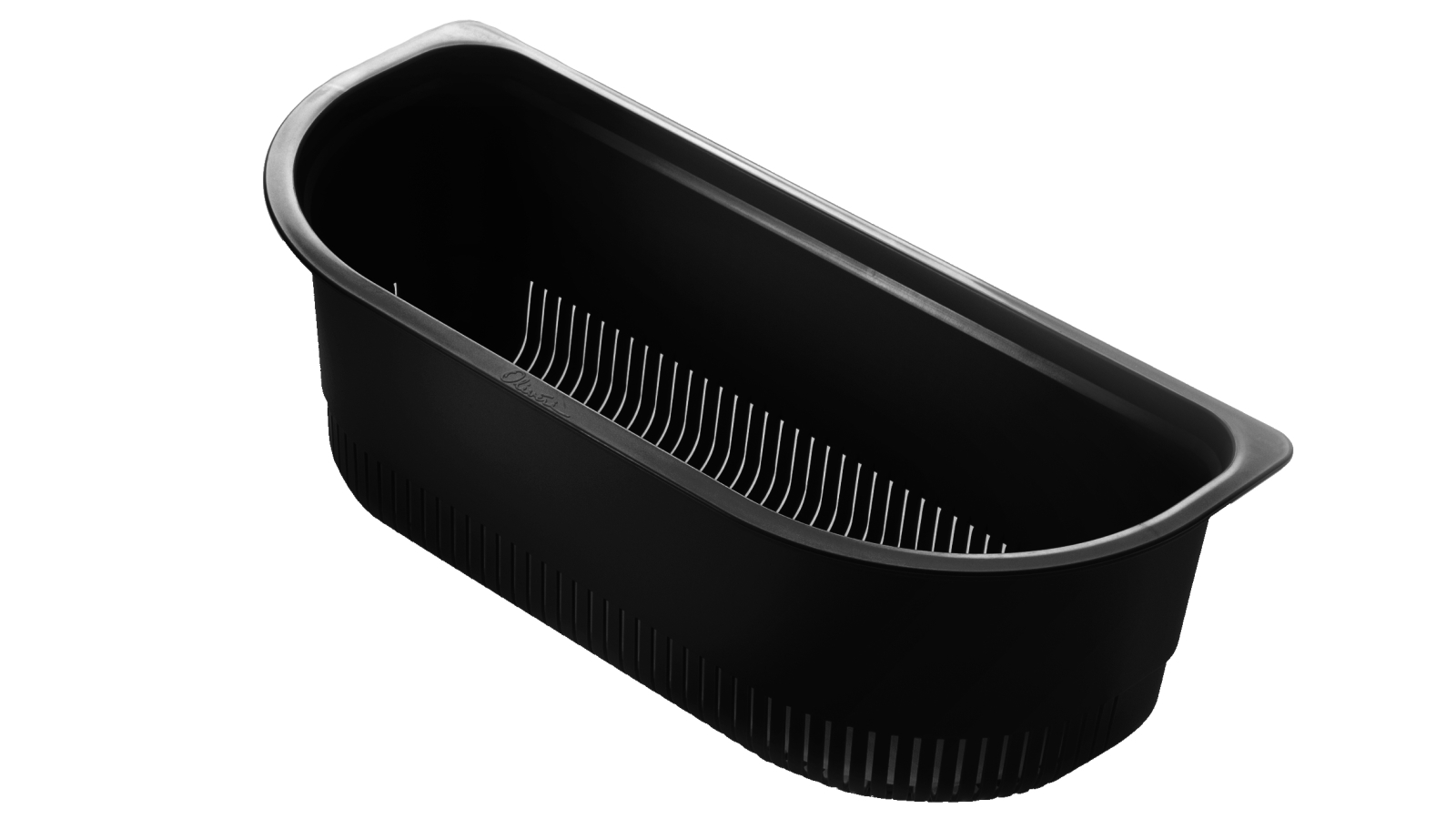 Oliveri Petite D Shape Colander - Charcoal | Harvey Norman