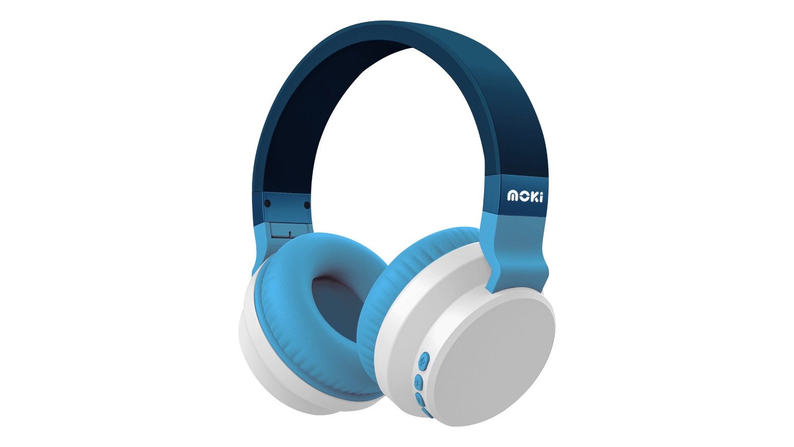 Moki Colourwave Wireless Headphones - Ocean Blue | Harvey Norman