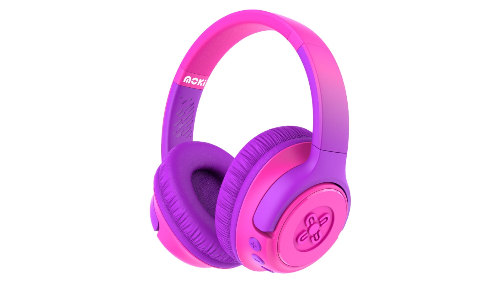 Moki Mixi Kids Volume Limited Wireless Headphones - Pink/Purple ...
